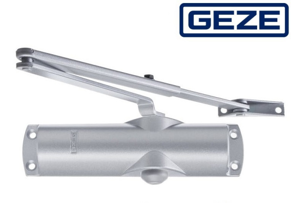 Samozamykacz GEZE-1000 + ramię standard 60kg Srebrny > Alubrass